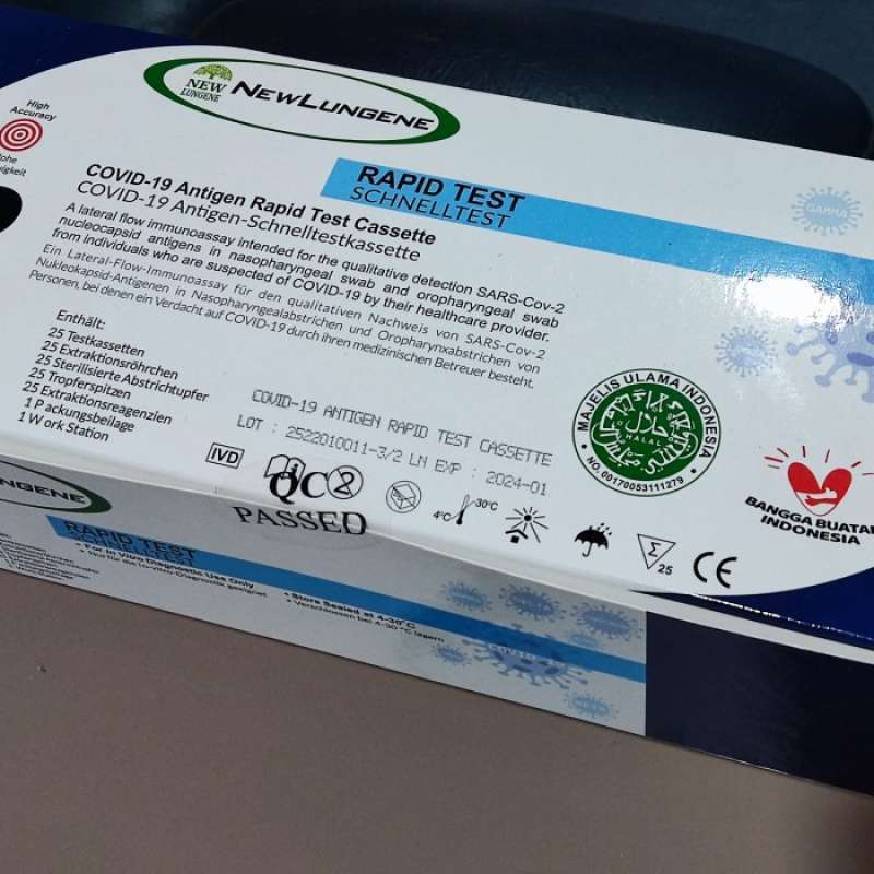 Jual Alat Tes Swab Antigen New Lungene Akd Detect Omicron Di Seller ...