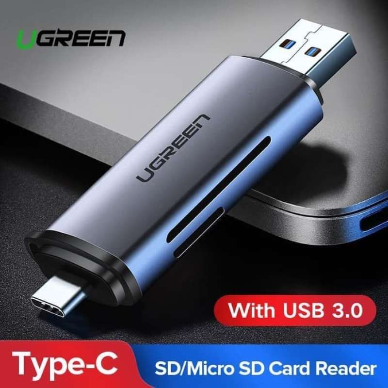 Jual Ugreen Dongle Card Reader Super Speed Usb 3.0 With Usb Type C Di ...