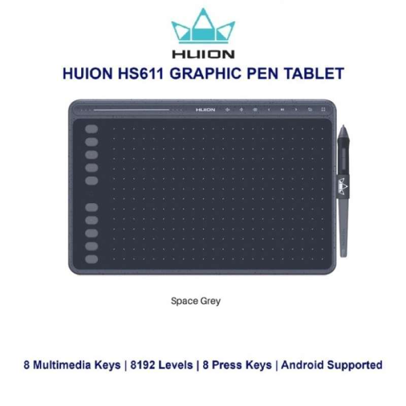 Jual Huion Hs611 Graphics Drawing Tablet With Battery-free Pen Tablet ...
