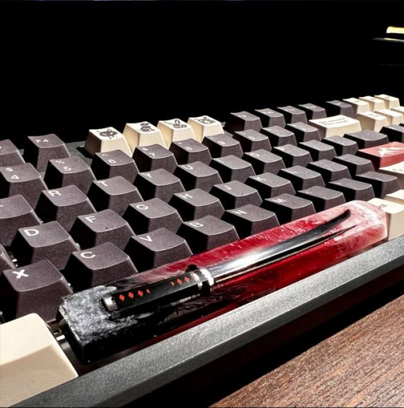 Jual Demon Slayer Artisan Keycaps Spacebar Resin Keyboard Samurai Sword ...