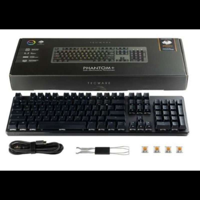 Jual Tecware Phantom Plus 104 Keyboard Gaming Rgb Mechanical Keyboard ...