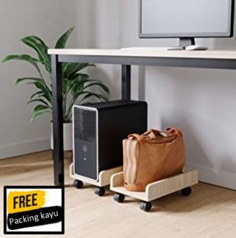 Jual Dudukan Cpu / Tempat Cpu / Pc Stand Holder Dengan Roda Rounded ...