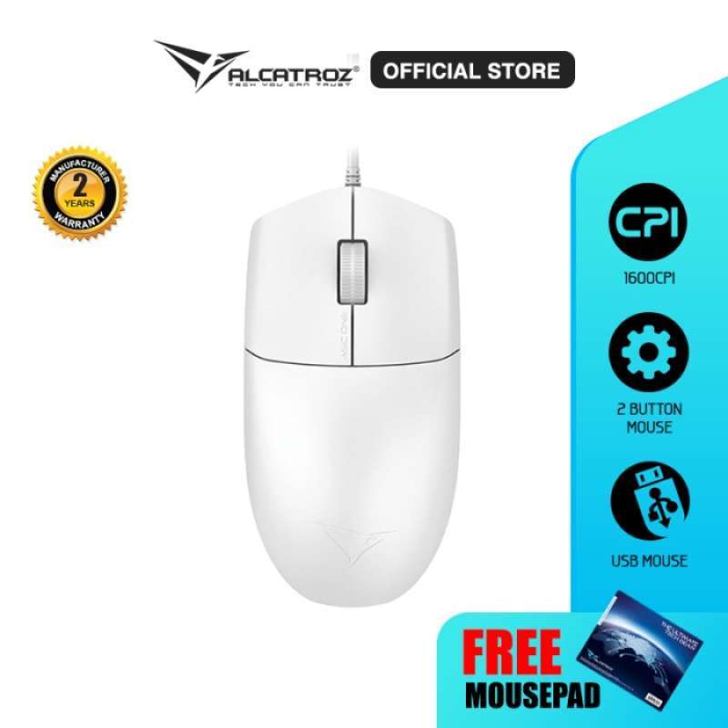 Jual Mouse Kabel Alcatroz Asic One Wired Usb Mouse 1600 Cpi | Optical ...