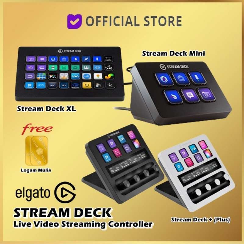 Jual Elgato Stream Deck Mini / Xl Stream Deck+ + Plus Live Video ...