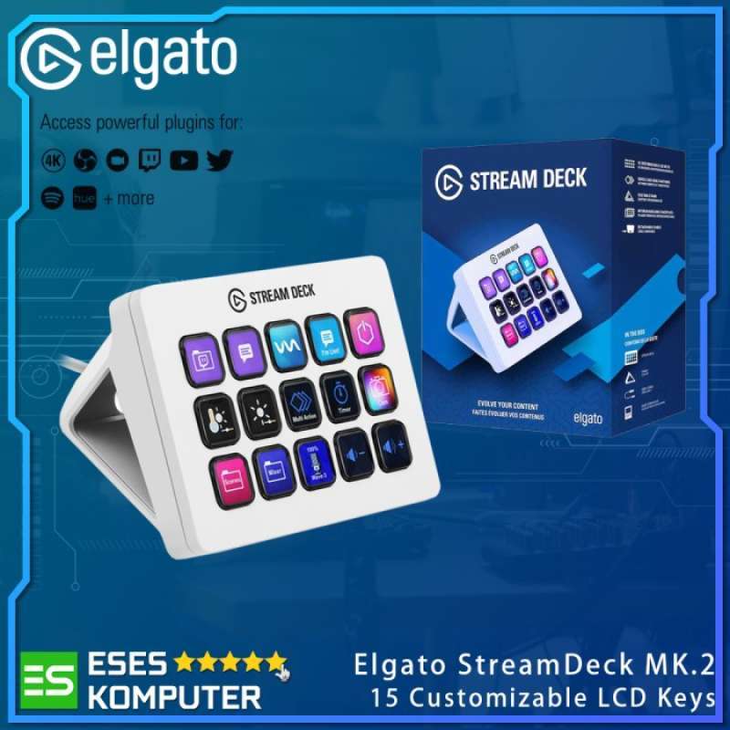 Jual Elgato Stream Deck Mk 2 15 Lcd Keys Live Controller Hitam Di Seller Sweet Shop