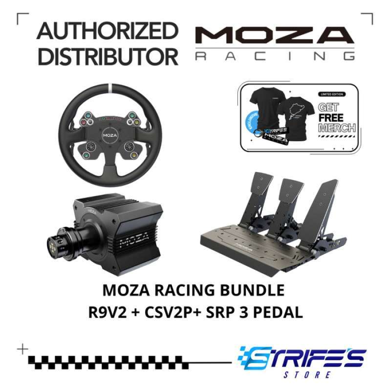 Jual Moza Racing Set (r9v2+csv2p+srp 3) Direct Drive Bundle R9 Cs V2 Sr ...