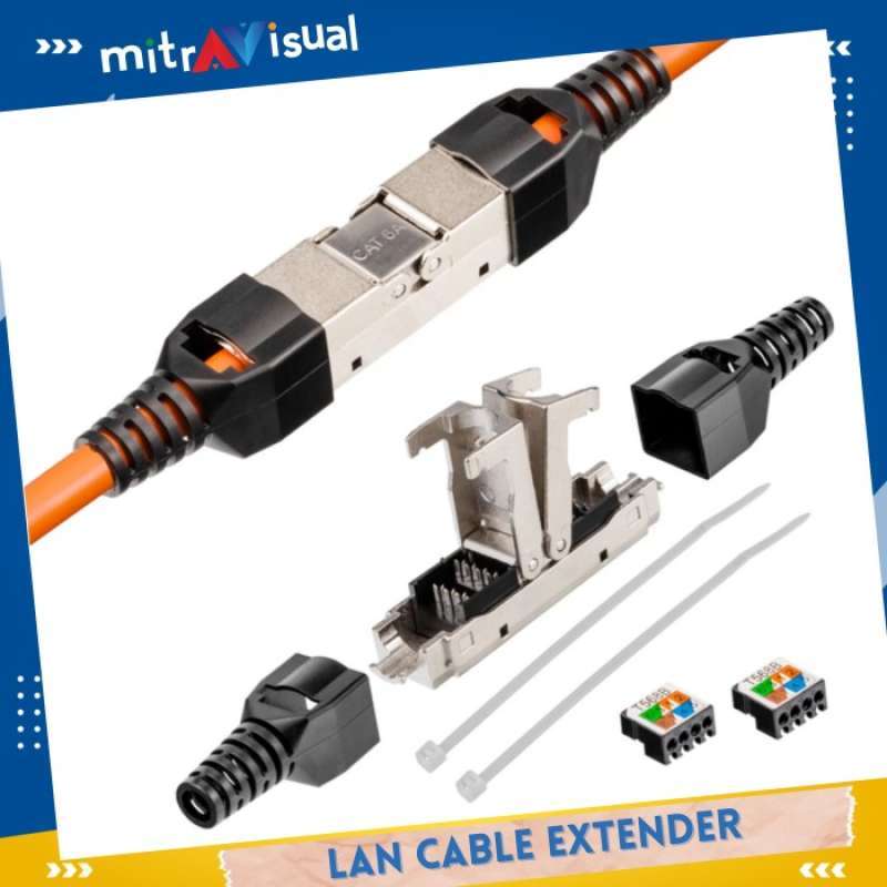 Jual Lan Cat 6a Cable Extender Junction Adapter Connection Di Seller ...