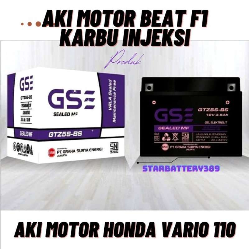 Promo Aki Motor Honda Scoopy Gtz5s Gs E Aki Kering Mf Diskon 33% Di Seller Bumi Living Store ...