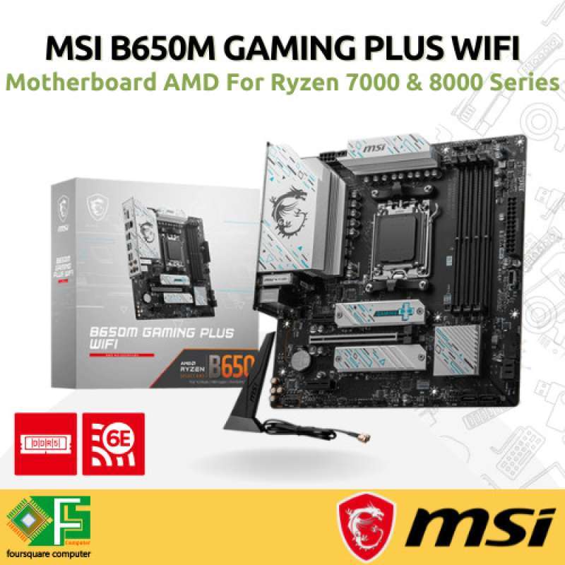Jual Motherboard Msi B650m Gaming Plus Wifi Mobo Amd Socket Am5 Resmi Di Seller Sweet Shop ...