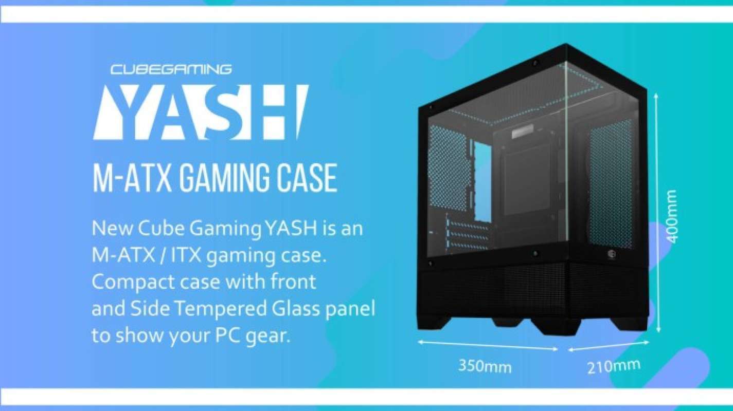 Jual Cube Gaming Yash Case Casing Komputer Pc Gaming - Micro Atx M-atx ...