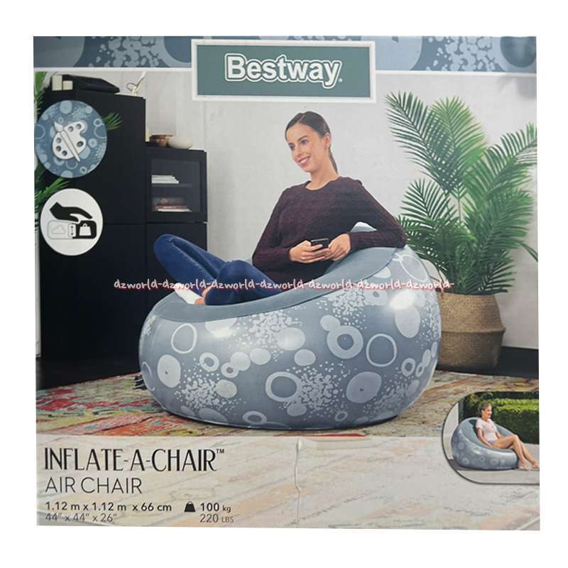 Jual Bestway Inflate A Chair Air Chair Kursi Sofa Pompa Bulat Pink Abu ...