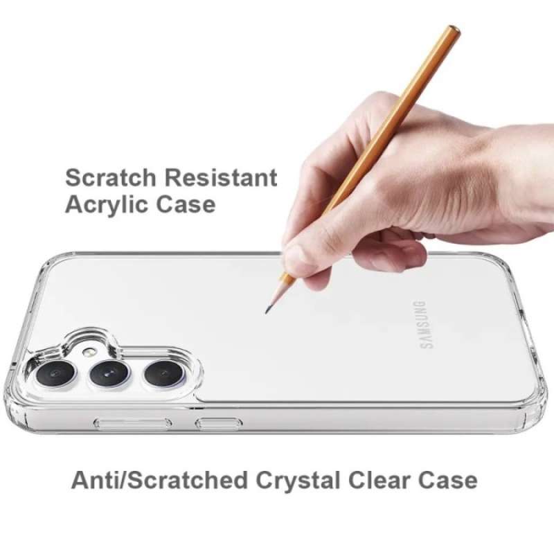 Jual Samsung Galaxy A15 A25 A35 A55 Fuse Hybrid Crystal Clear Acrylic Case - A55 5g Di Seller ...