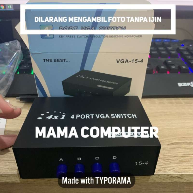 Jual Switch Vga 4 Port Switcher Vga - 4 Input 1 Output Di Seller Velvet Store - Cengkareng Timur ...