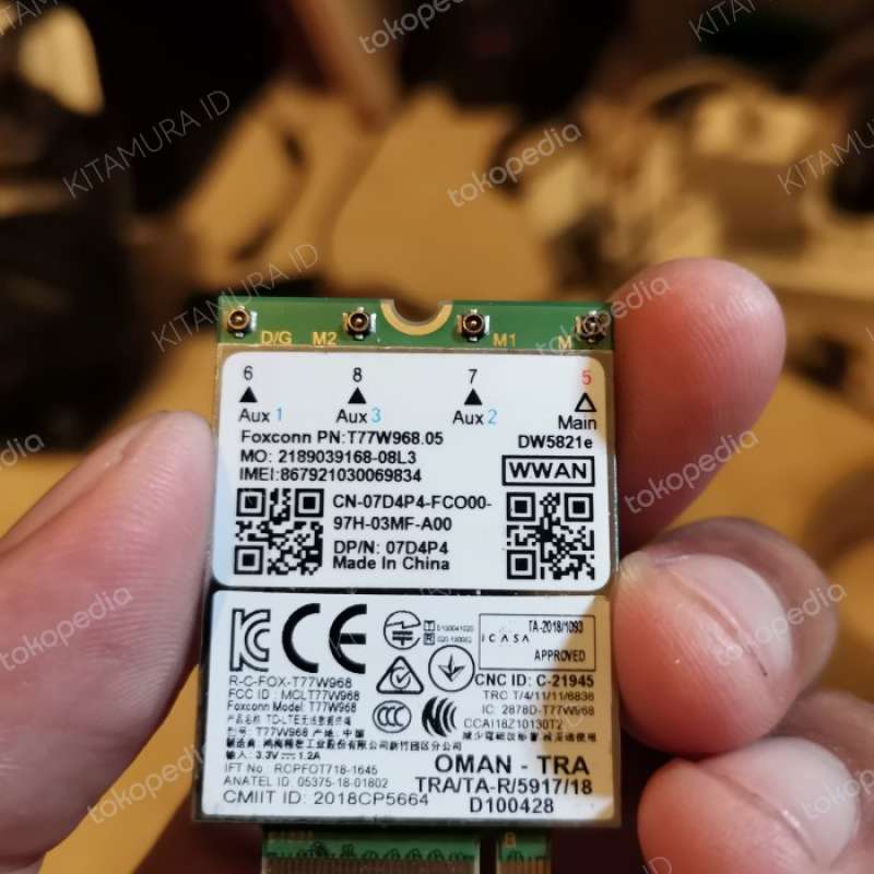 Jual Dell Dw5821e Module 4g Lte Cat16 Mimo Modem Rakitan Di Seller ...