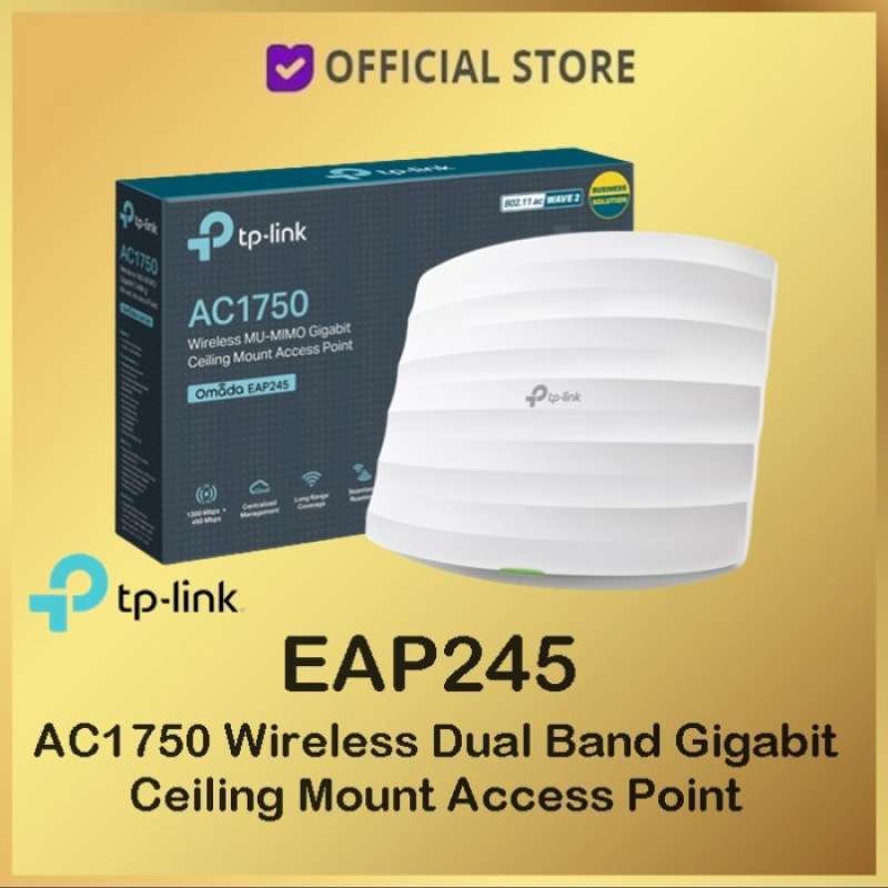 Jual Tp-link Eap245 Ac1750 Wireless Dual Band Gigabit Celling Mount ...