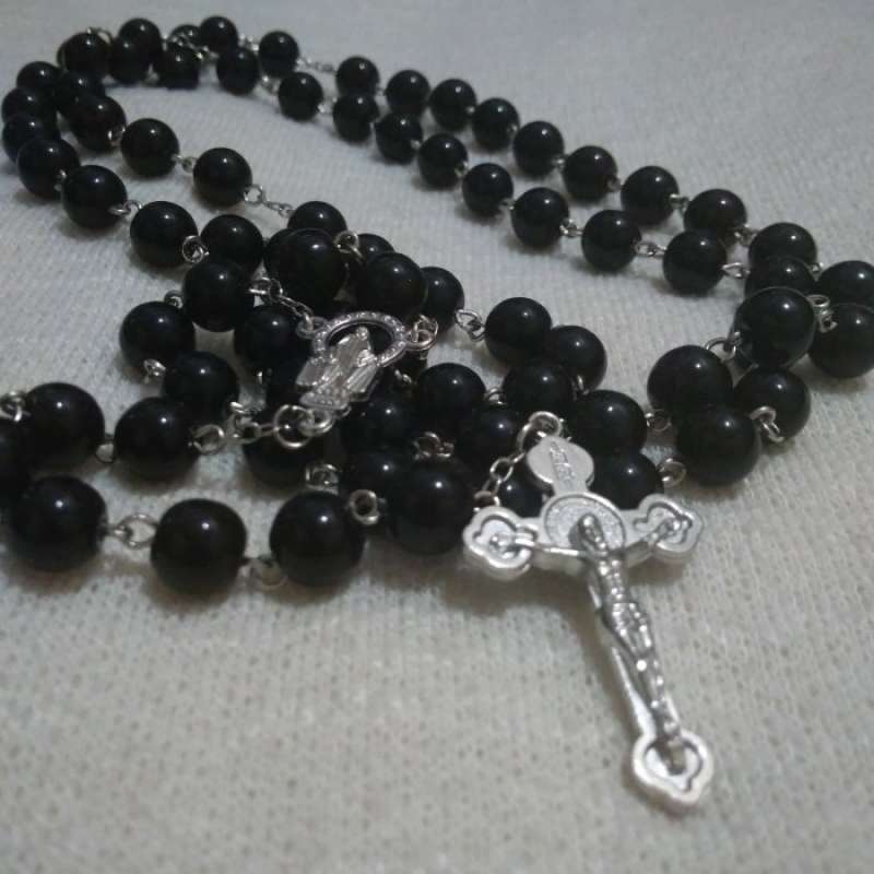 Jual Kalung Rosario Bapa Kami Batu Onyx / Rosario 77 Kali Doa Bapa Kami Di Seller Velvet Store ...