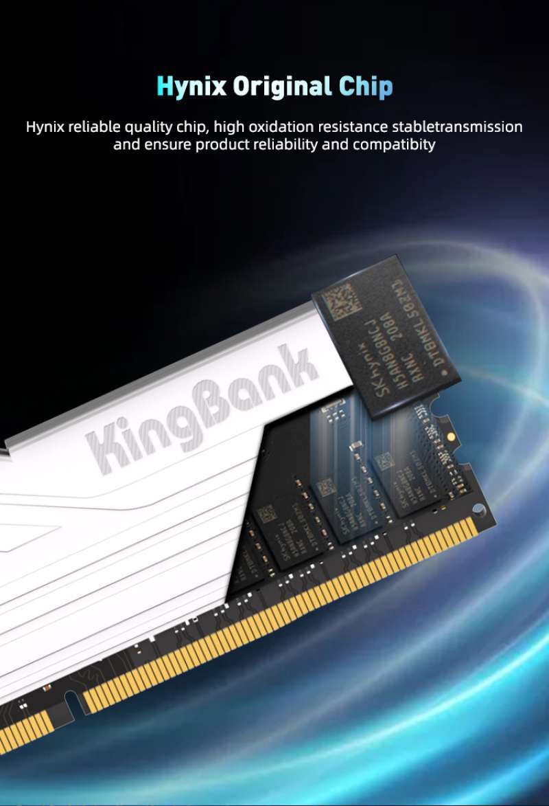 Jual Ram Pc Kingbank Ddr4 8gb 3200mhz Xmp Silver Heatsink Di Seller ...