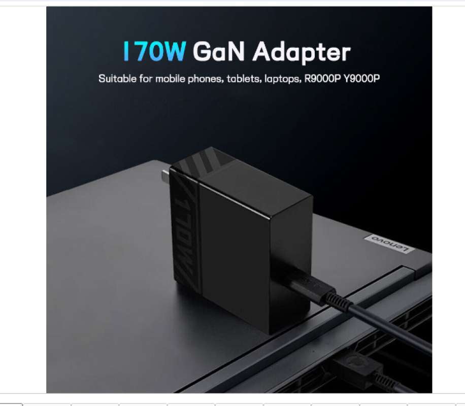 Jual Charger Adapter Gaming Lenovo Legion 170w Gan Type C To Slimtip ...