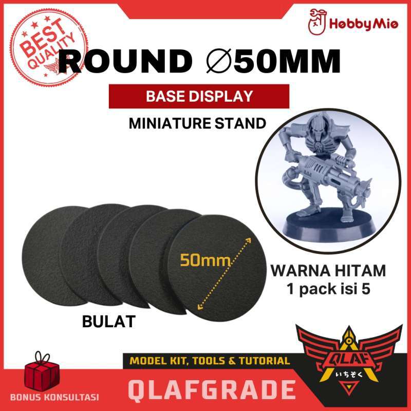 Jual Base Display Round 50mm Hobby Mio - Stand Diorama Gundam Warhammer ...