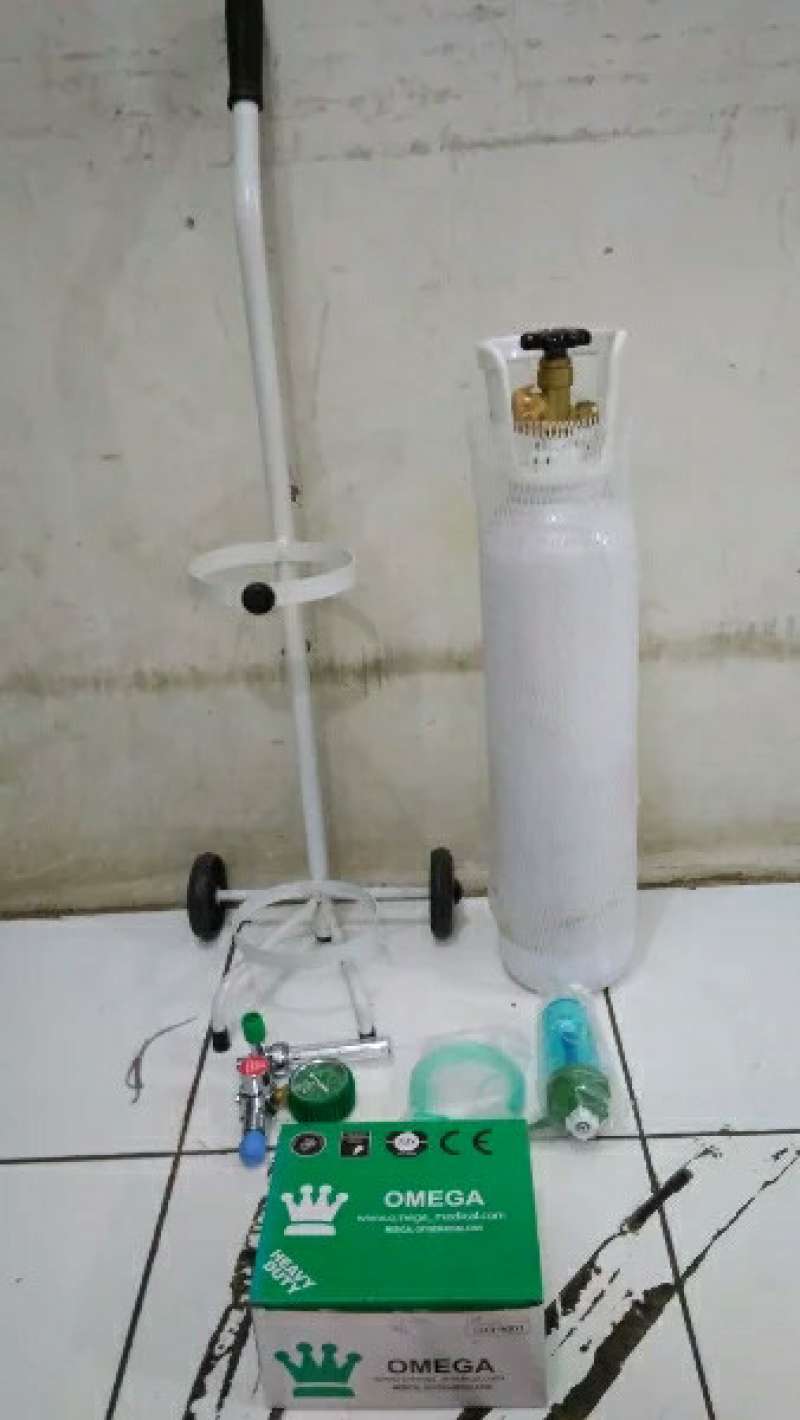 Promo Tabung Oksigen Harga Sepaket (tabung,regulator,troli) Diskon 33% Di Seller Lucky_vania ...