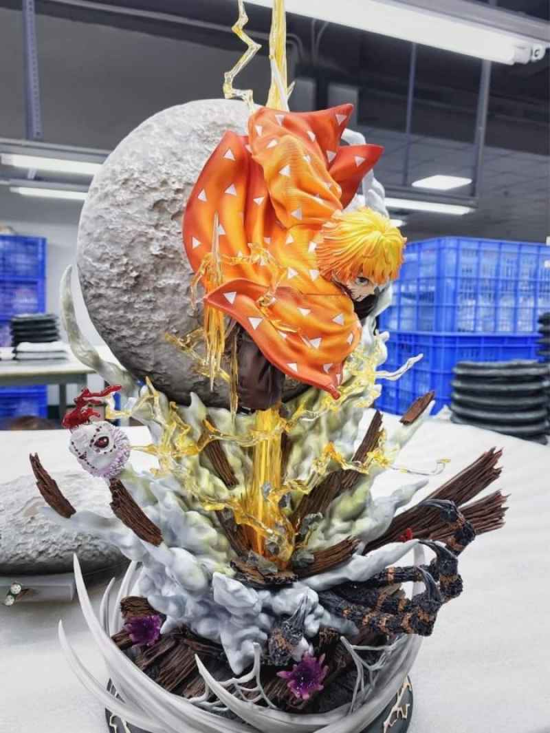 Jual Demon Slayer Yoyo Studio Agatsuma Zenitsu Gk Resin Statue Di ...