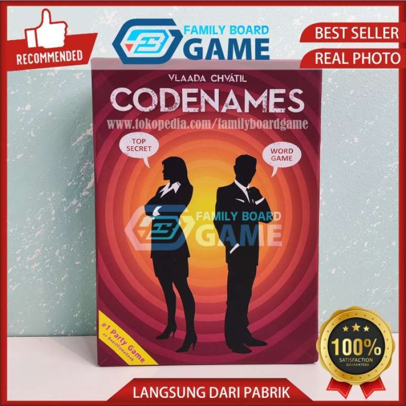 Jual Codenames Board Game English Code Names Boardgame Party Game 8 ...