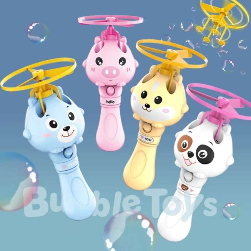 Jual Mainan Anak Flying Bubble Chopper Toy Pistol Baling Terbang Balon ...