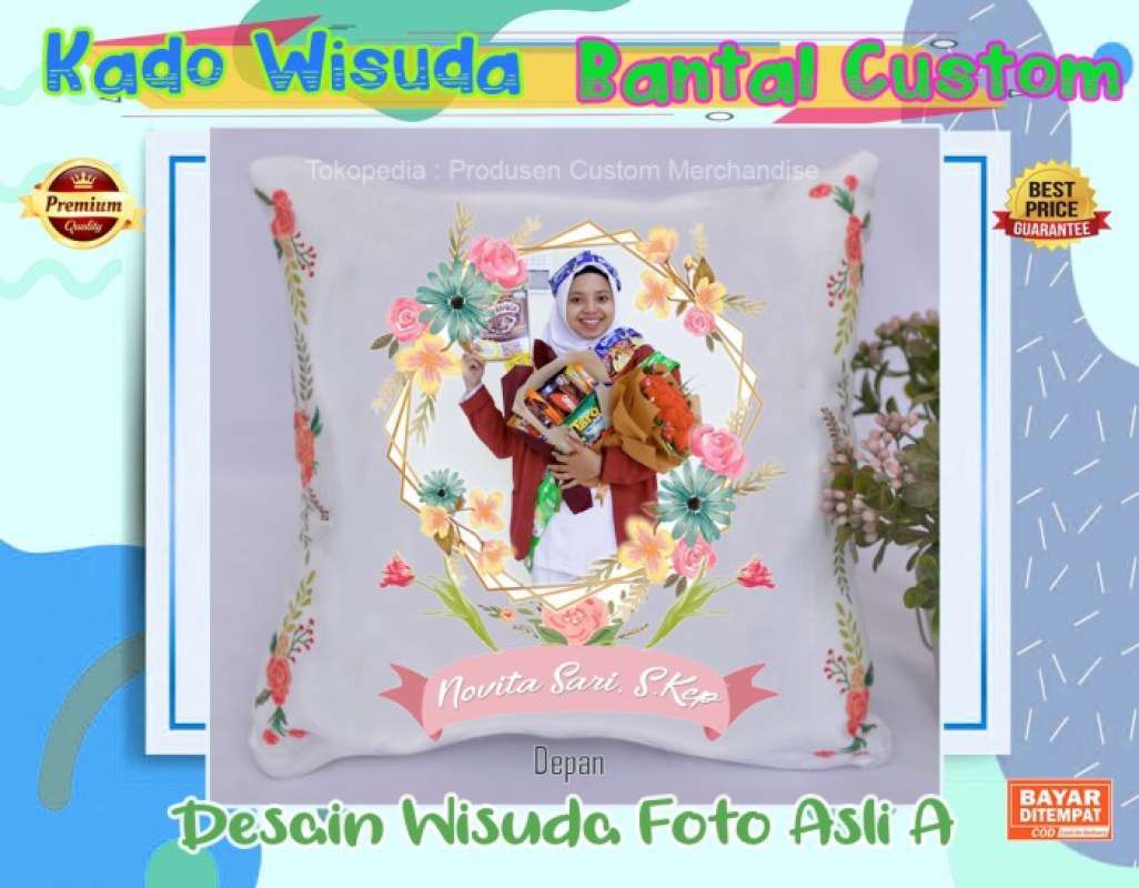 Jual Bantal Kado Wisuda Souvenir Wisuda Dan Graduation Gift - Laki-laki ...