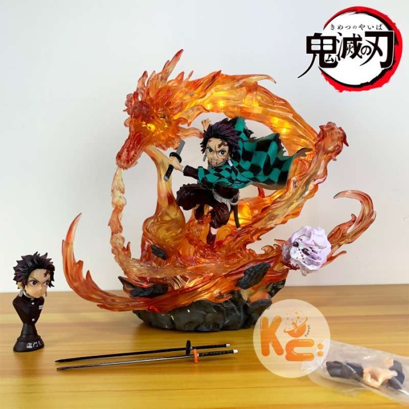 Jual Action Figure Led Tanjiro Kamado Kimetsu No Yaiba Demon Slayer Sun ...