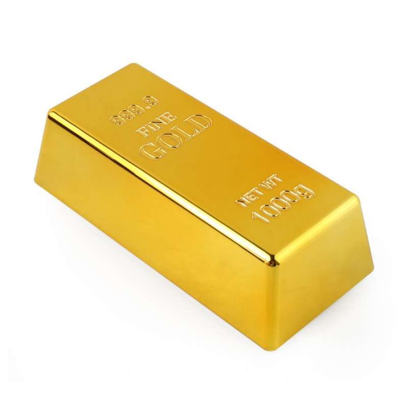 Jual Emas Simulasi / Mainan Batangan Emas / Pirate Gold Bar Treasure ...