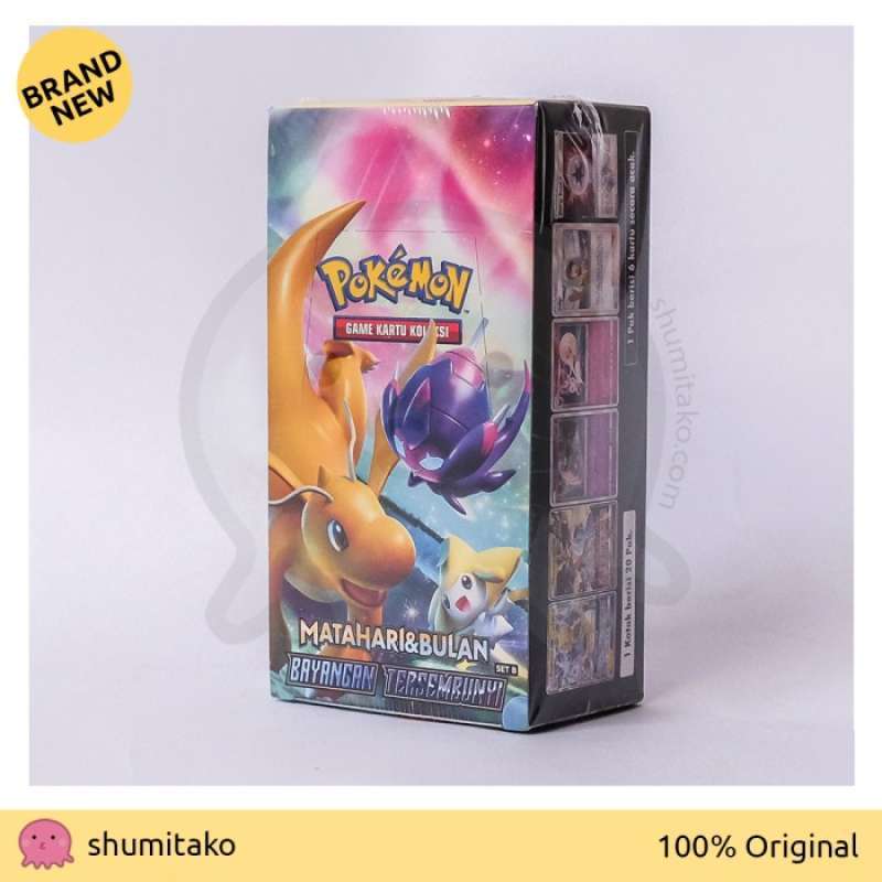 Jual Kartu Pokemon Matahari Bulan Bayangan Tersembunyi Set B Booster Box Di Seller Velvet Store ...