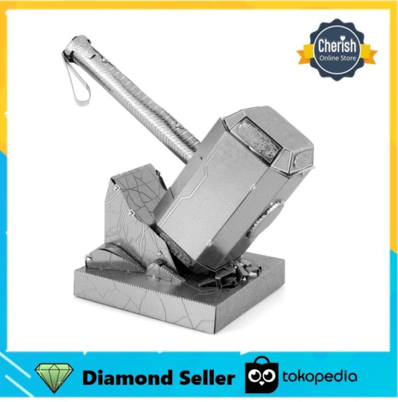 Jual Metal 3d Puzzle Thor Hammer Mjolnir | Replika Palu Thor Mb-161 Di ...
