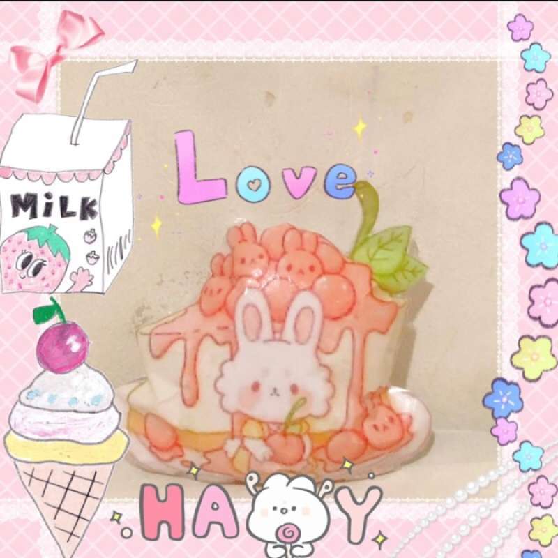 Jual Paper Squishy Handmade Kawaii Food Jumbo Terbaru!!! - Bunny ...