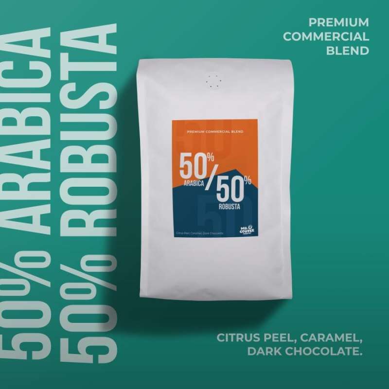 Promo Biji Kopi 1kg 50 Arabika 50 Robusta Espresso Blend Untuk Es Kopi ...