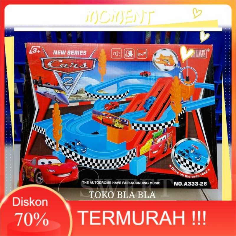 Jual Mainan Racing Track Racer The Cars Lightning Mcqueen Lintasan Mc ...
