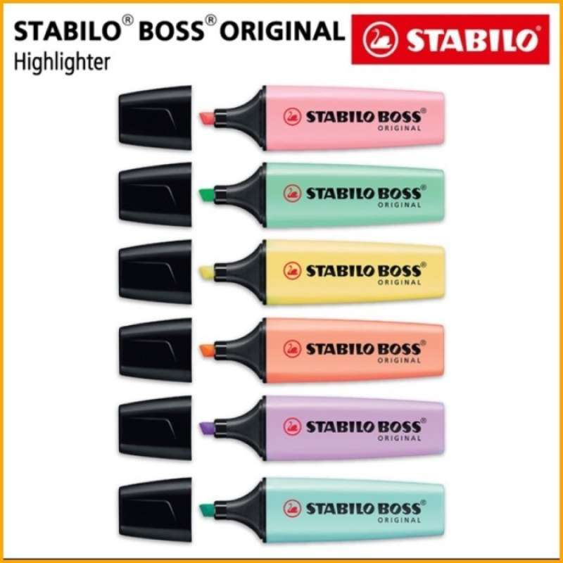Jual Dijual Highlighter Stabillo Pastel Set 6 Warna Original Terbaru Di ...