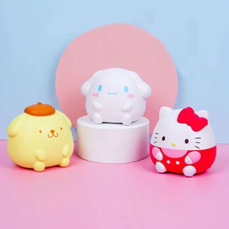 Jual Squishy Sanrio Kuromi Cinnamoroll Pompompurin Melody Hello Kitty ...