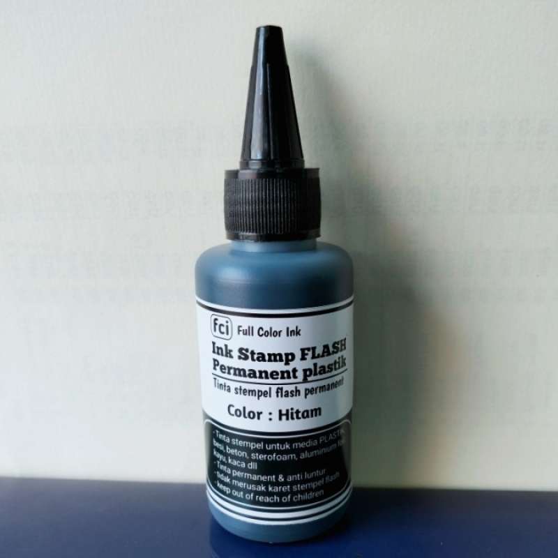 Jual Tinta Stempel Flash Permanen Plastik Isi 100 Ml - Biru Di Seller ...