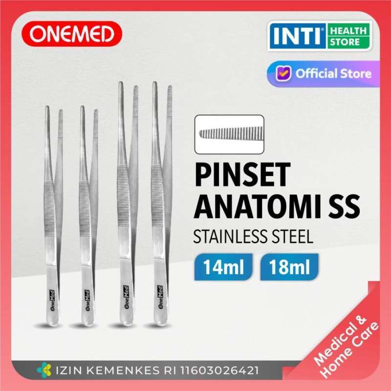 Jual Onemed Pinset Anatomis Stainless Steel Di Seller Inti Health ...