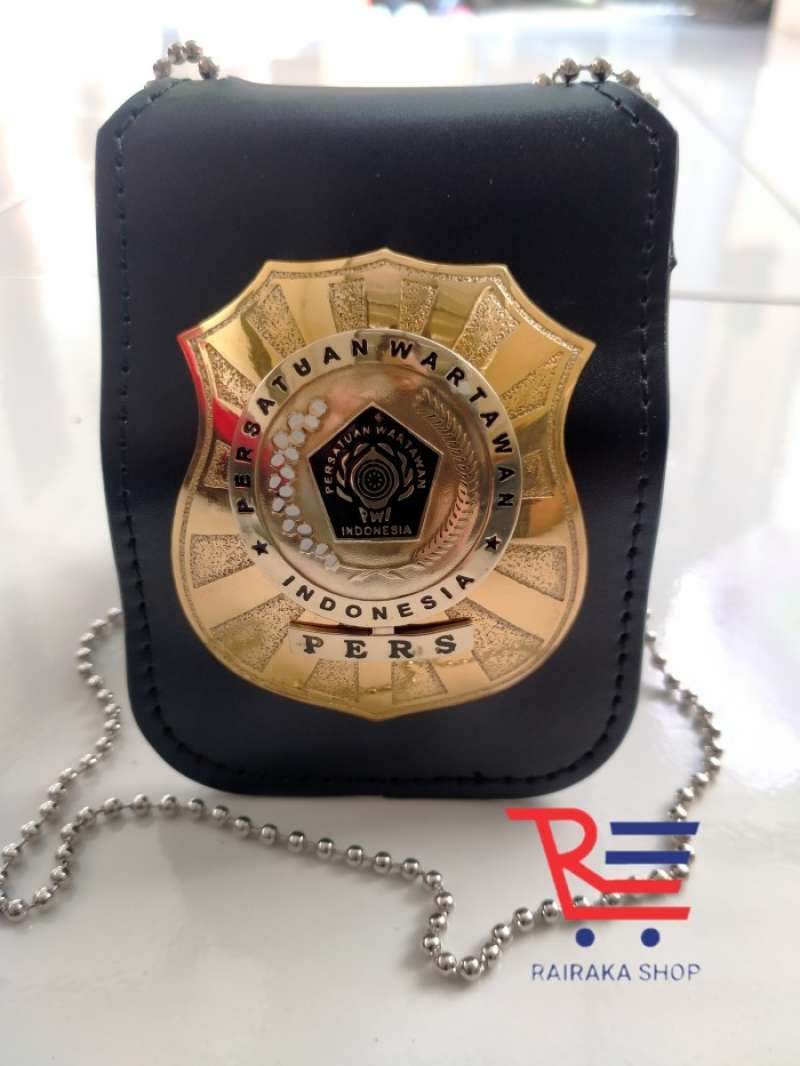Jual Id Card Name Tag Kulit | Kalung Lencana Logo | Wartawan Pers Di ...