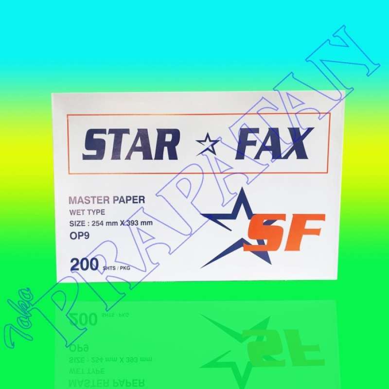 Jual Kertas Master Basah / Master Paper Star Fax Di Seller Tombstone ...