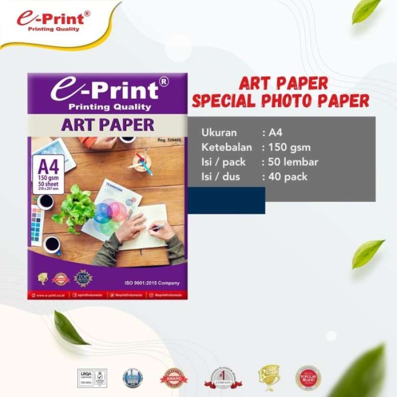 Jual Kertas E-print A4 Art Paper 150gsm Di Seller Tombstone - Cengkareng Timur, Kota Jakarta ...