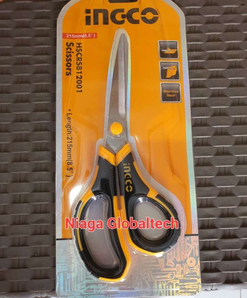 Jual Ingco Gunting Stainless Serbaguna Scissors Gunting Kain Gunting ...