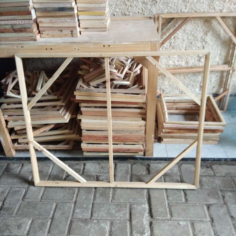 Jual Spanram/frame Rangka Kayu Ukuran 100 X 150 X 3cm Kayu Pinus Di ...