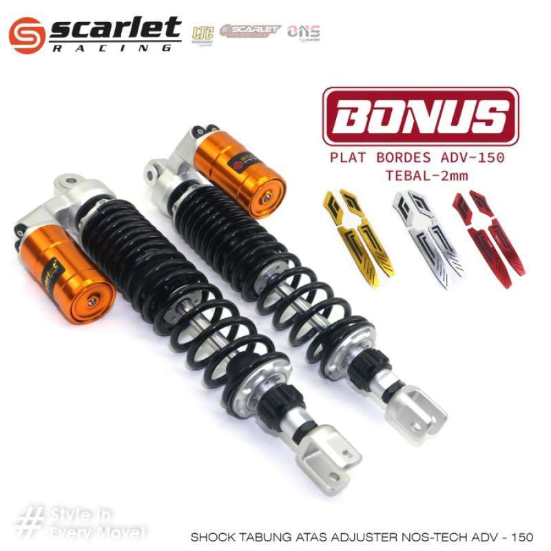 Promo Scarlet Racing Shockbreaker Shock Skok Tabung Atas Nos Tech Adv ...