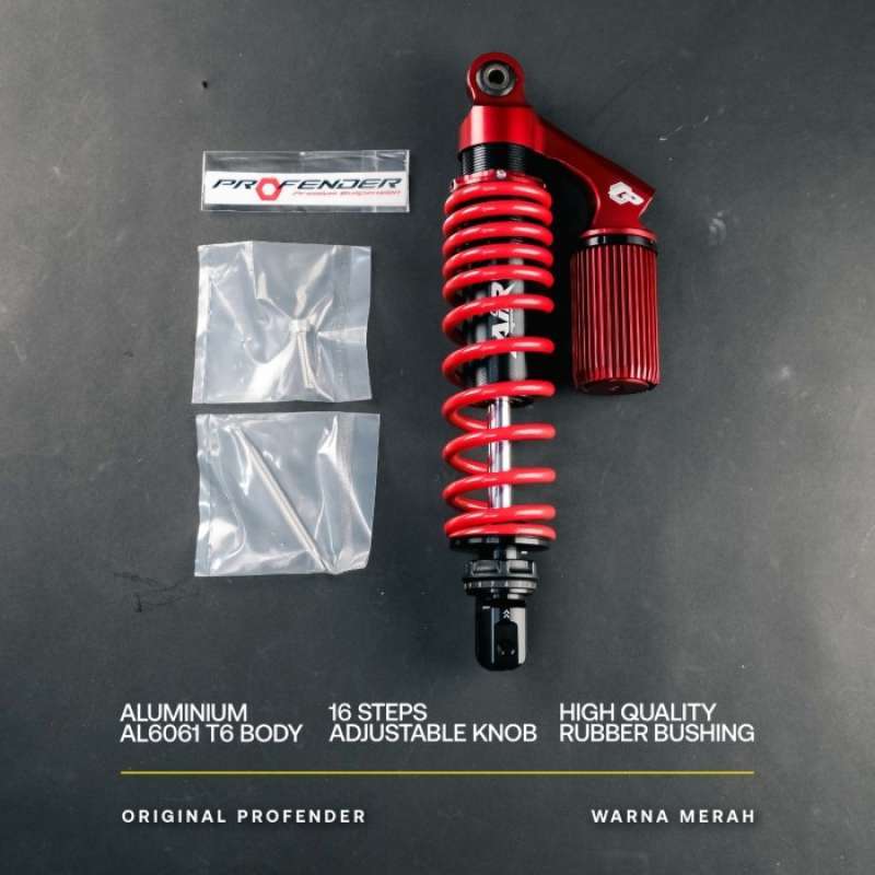 Promo Profender Shockbreaker Belakang Tipe Air Series Untuk Honda Vario 160 - Multicolor Merah ...