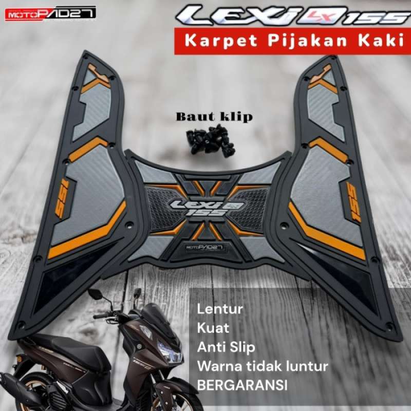 Jual Karpet Motor New Lexi Lx 155 Rubber Step Floor Mp27 - Tengah Hitam ...