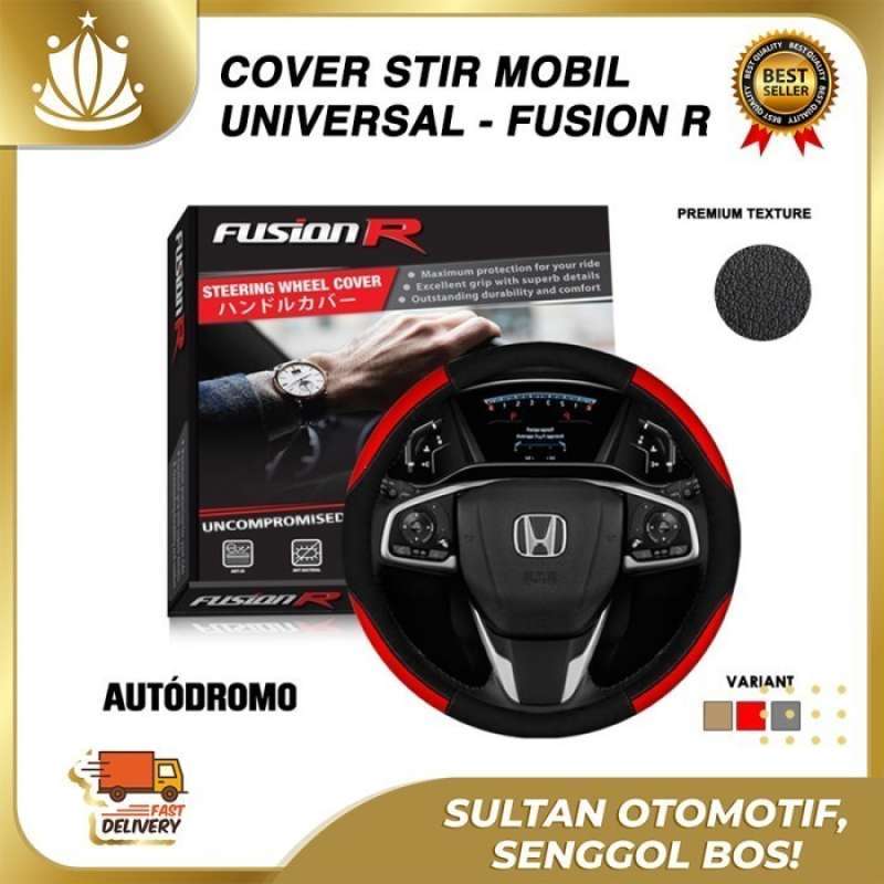 Promo Crw Kia Sonet Cover Stir Mobil Sarung Setir Autodromo Sporty Merk ...