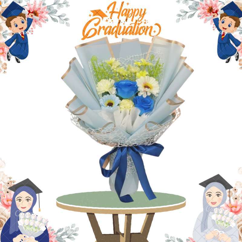 Promo Buket Bunga Wisuda Artificial Graduation Ulang Tahun Kado ...