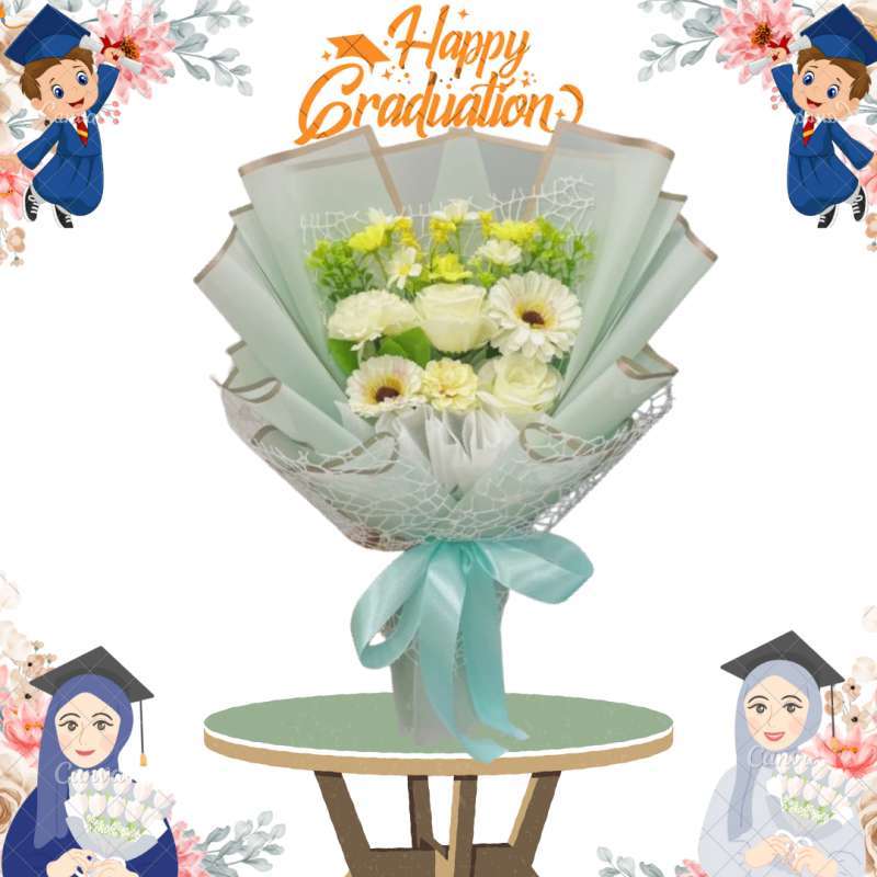 Promo Buket Bunga Wisuda Artificial Graduation Ulang Tahun Kado ...